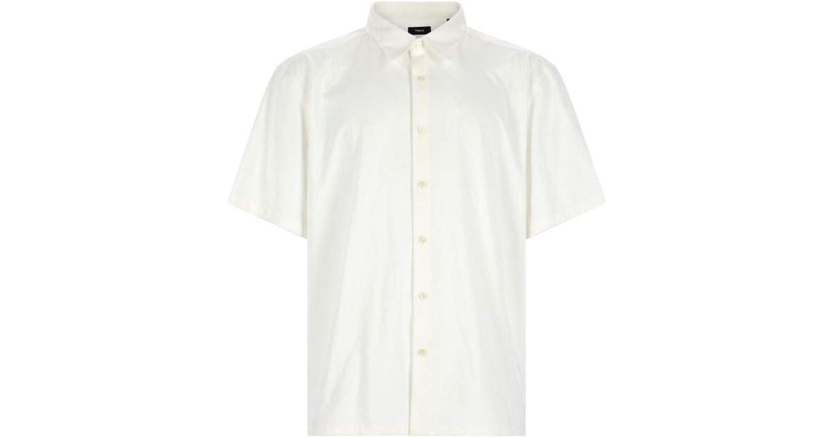 Theory Camicia "Irving" in White for Men | Lyst Canada