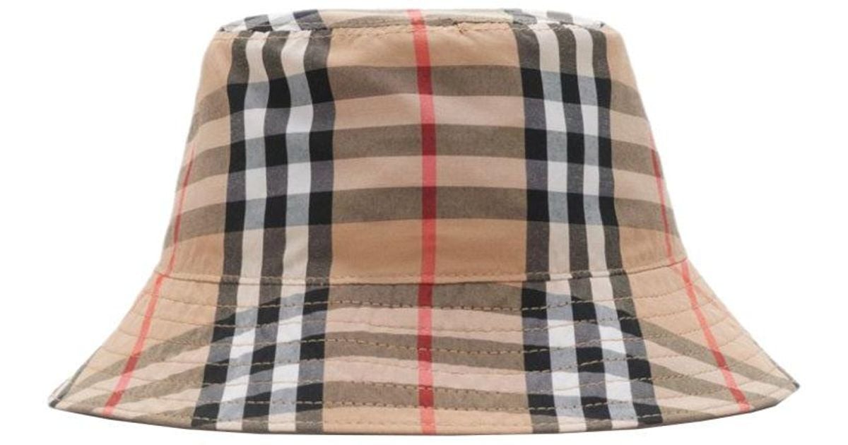Burberry Hat in White | Lyst UK