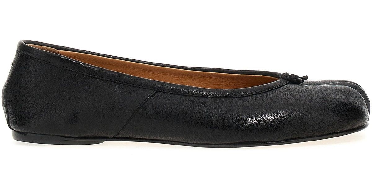 Maison Margiela 'Tabi' Ballet Flats in Black for Men | Lyst