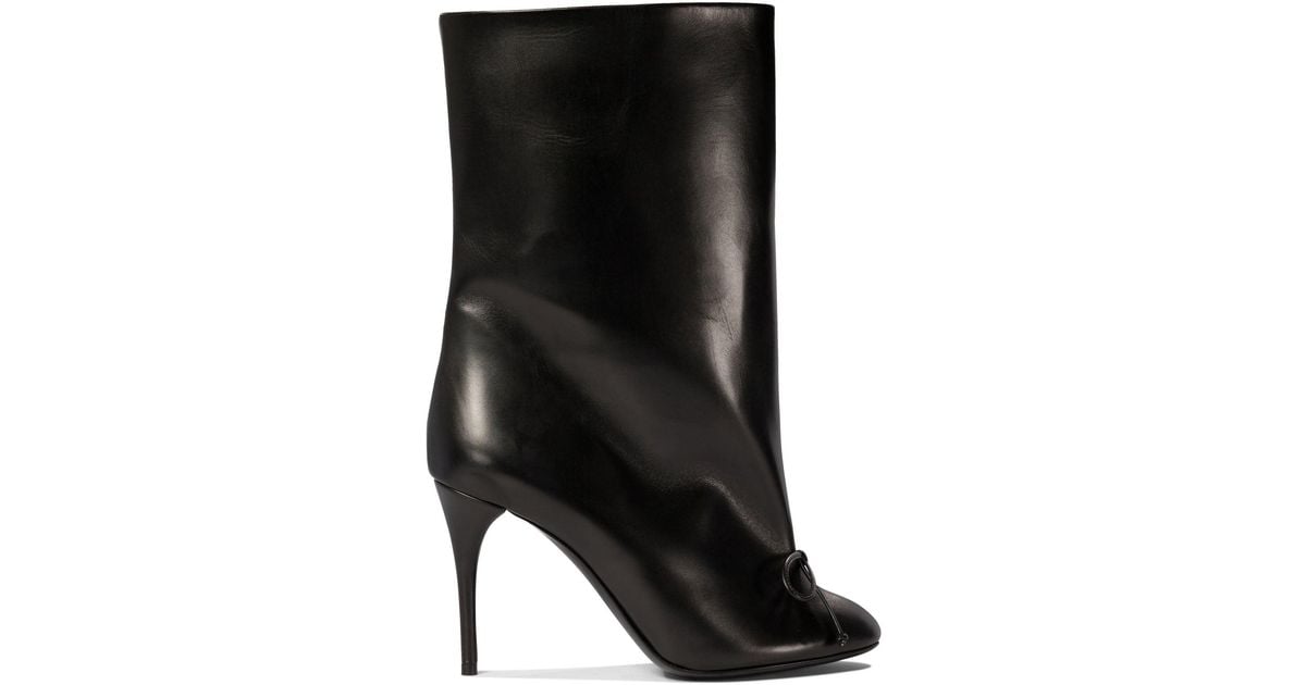 Alaïa "Décolleté" Ankle Boots in Black | Lyst