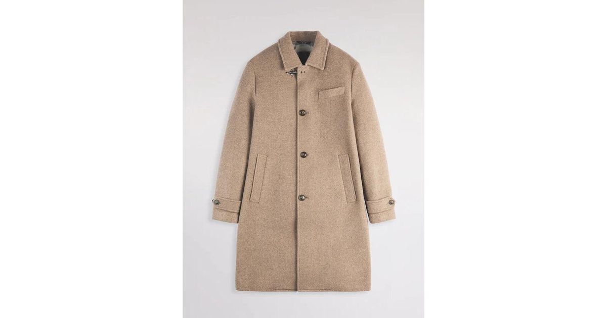Fay Easy Coat With Hook in Natural for Men | Lyst UK