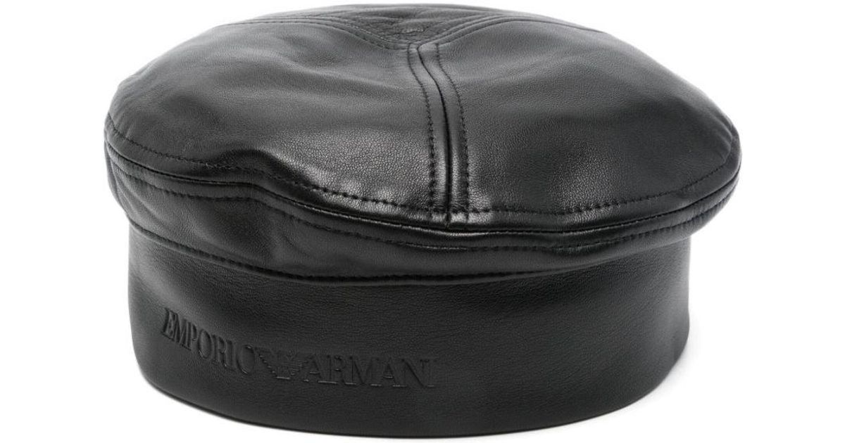 Filling Pieces Leather Basque Hat in Grey for Men | Lyst UK