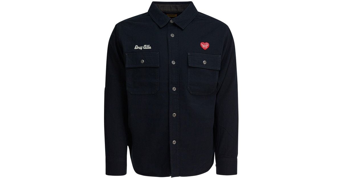 Human Made "Work" Overshirt Jacket in Blue for Men | Lyst UK