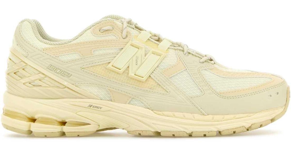 New Balance Cream Mesh And Fabric 1906 Utility Sneakers in Natural ...
