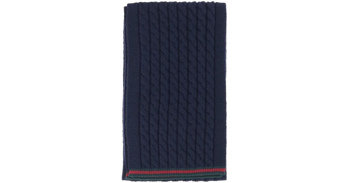 Gucci "Tresy" Scarf in Blue | Lyst UK
