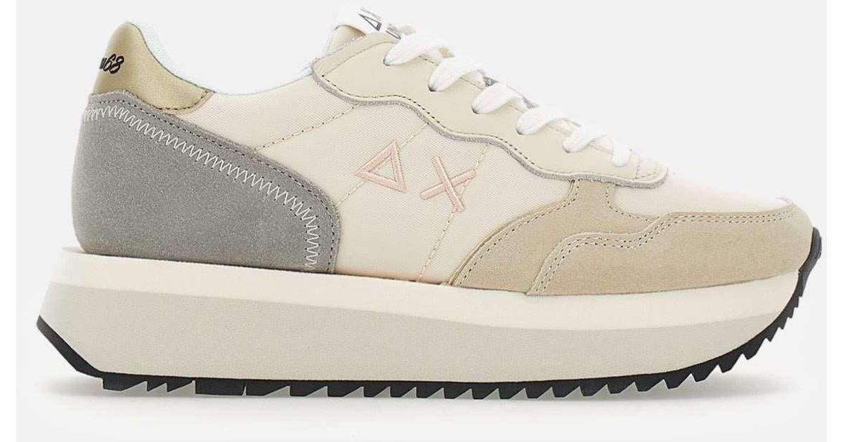Sun 68 Big Ally Platform Sneakers in White | Lyst