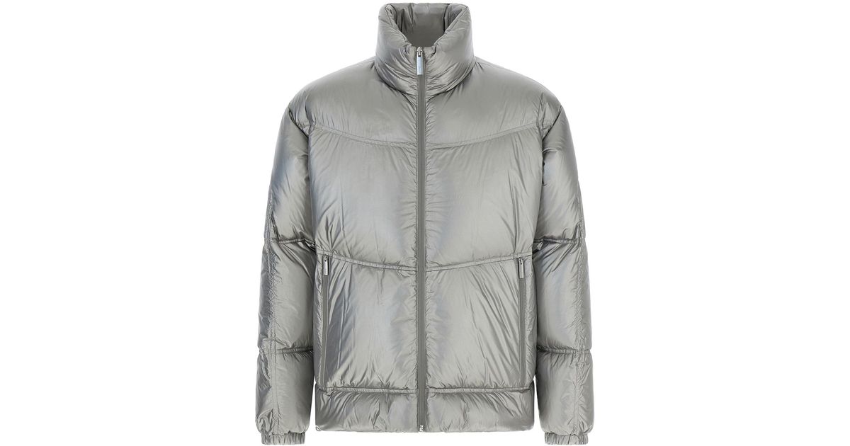 Laminar Metallic Shield Down Jacket Puffer Jackets in Grey for Men ...