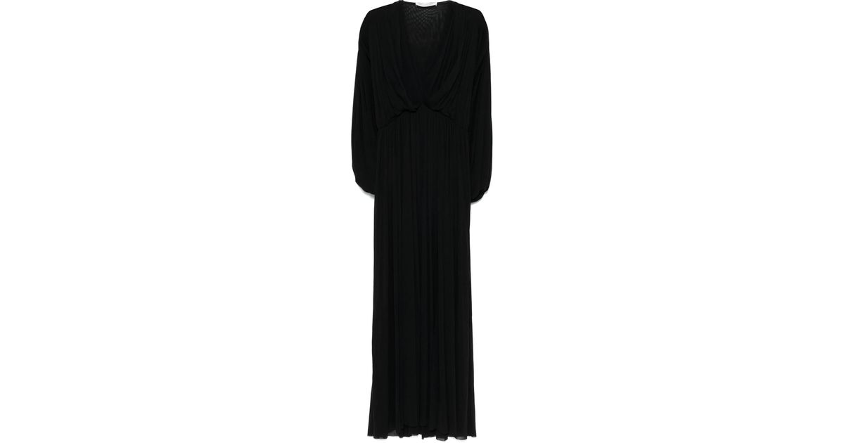 Philosophy Pleated Dress in Black | Lyst