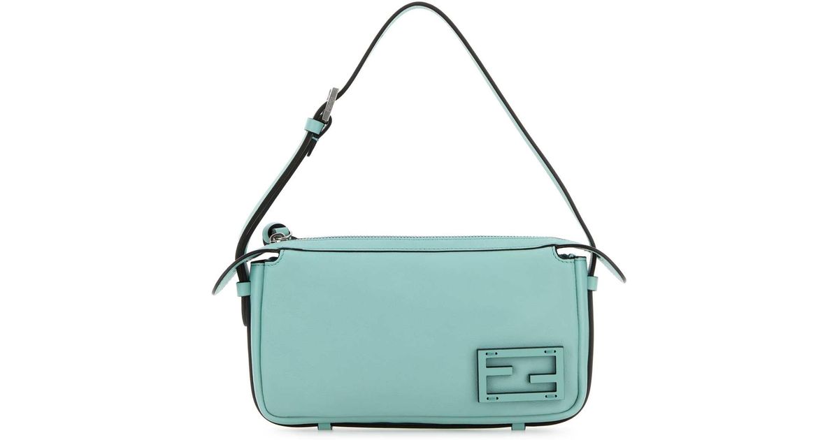 Fendi Light Leather Mini Simply Shoulder Bag in Blue for Men | Lyst