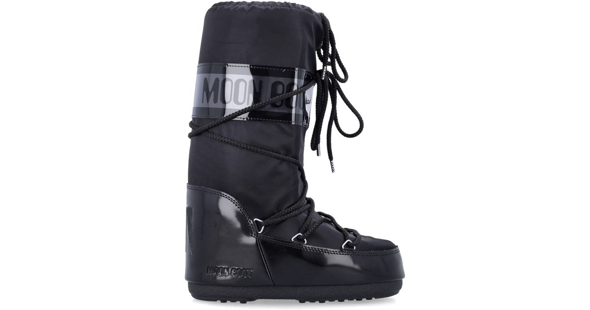 Moon Boot Classic Icon Glance Boots in Blue for Men | Lyst
