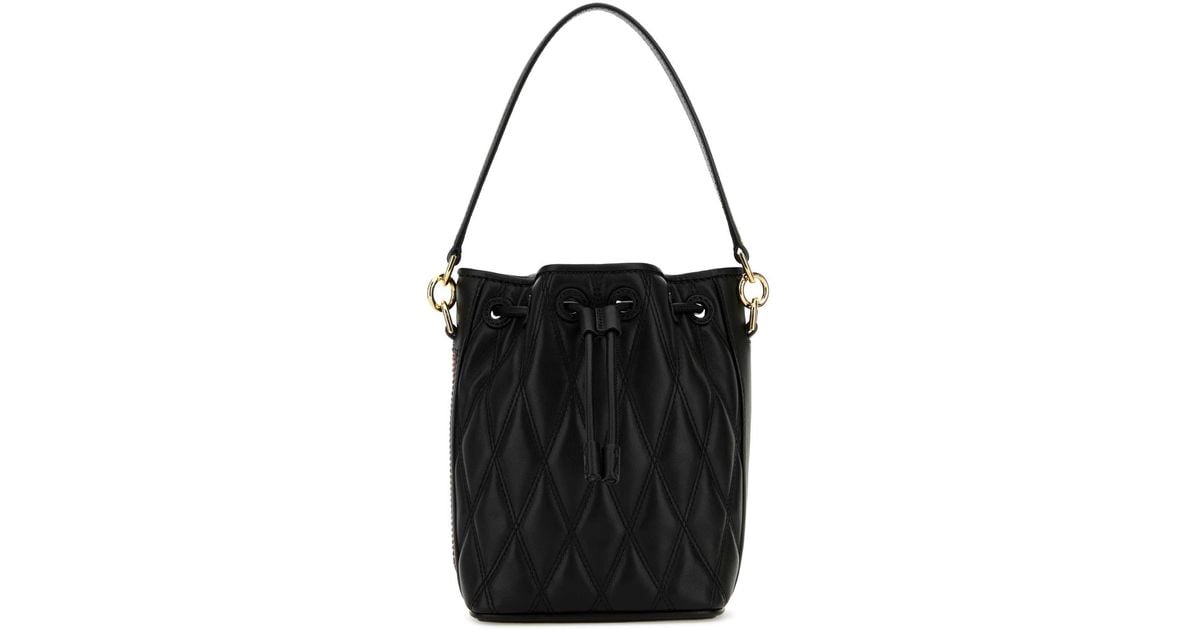 Bally Leather Donae Bucket Bag in Black for Men | Lyst