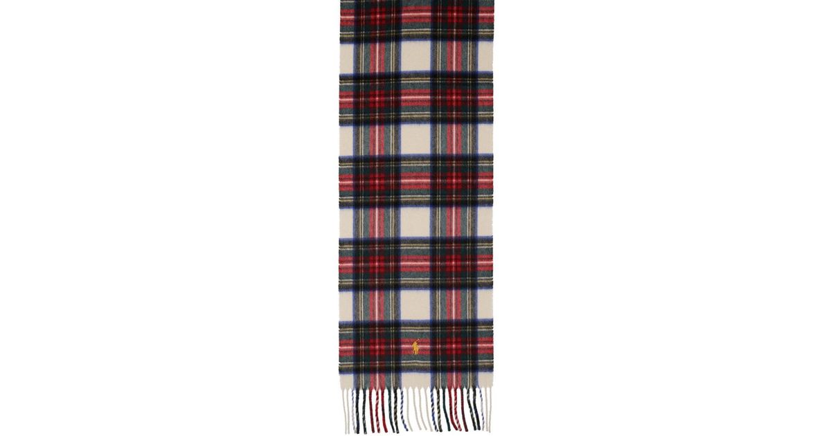 Polo Ralph Lauren Cashmere Scarf in Black for Men | Lyst UK