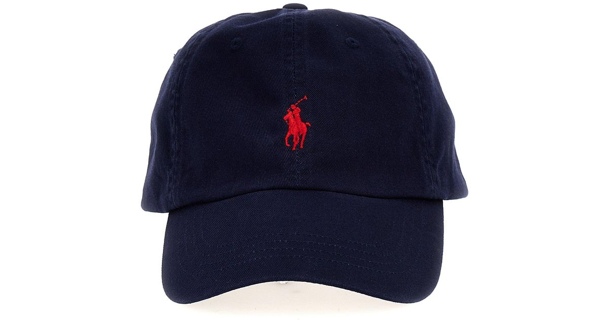 Polo Ralph Lauren Chino Baseball Cap in Blue for Men | Lyst UK