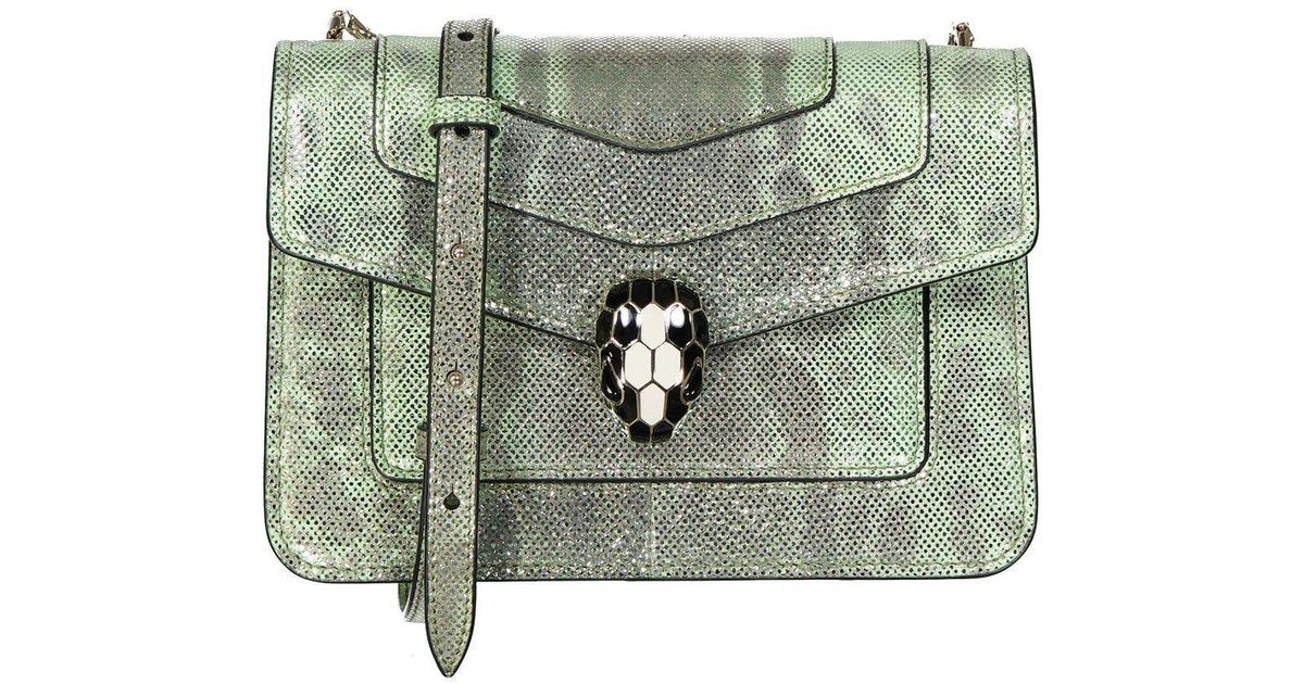 BVLGARI Serpenti Forever Mini Bag in Green | Lyst