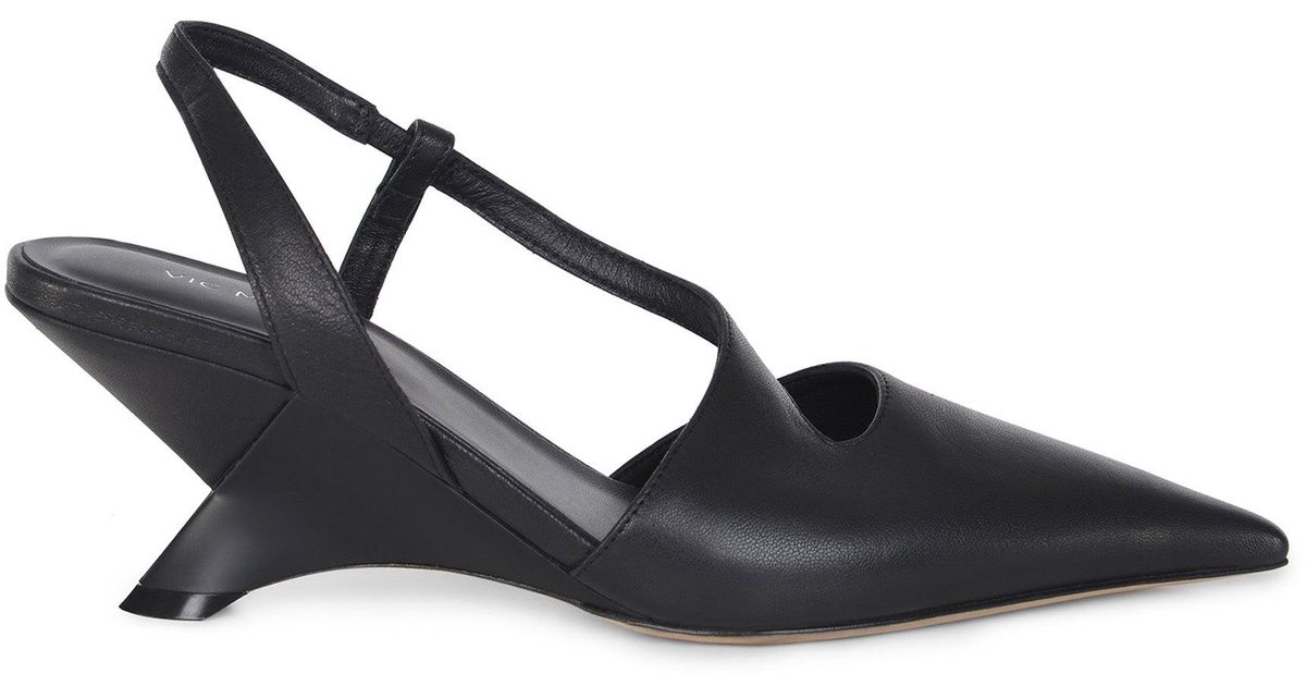 Vic Matié Vic Matiè Sandals Made Of Leather in Black | Lyst UK