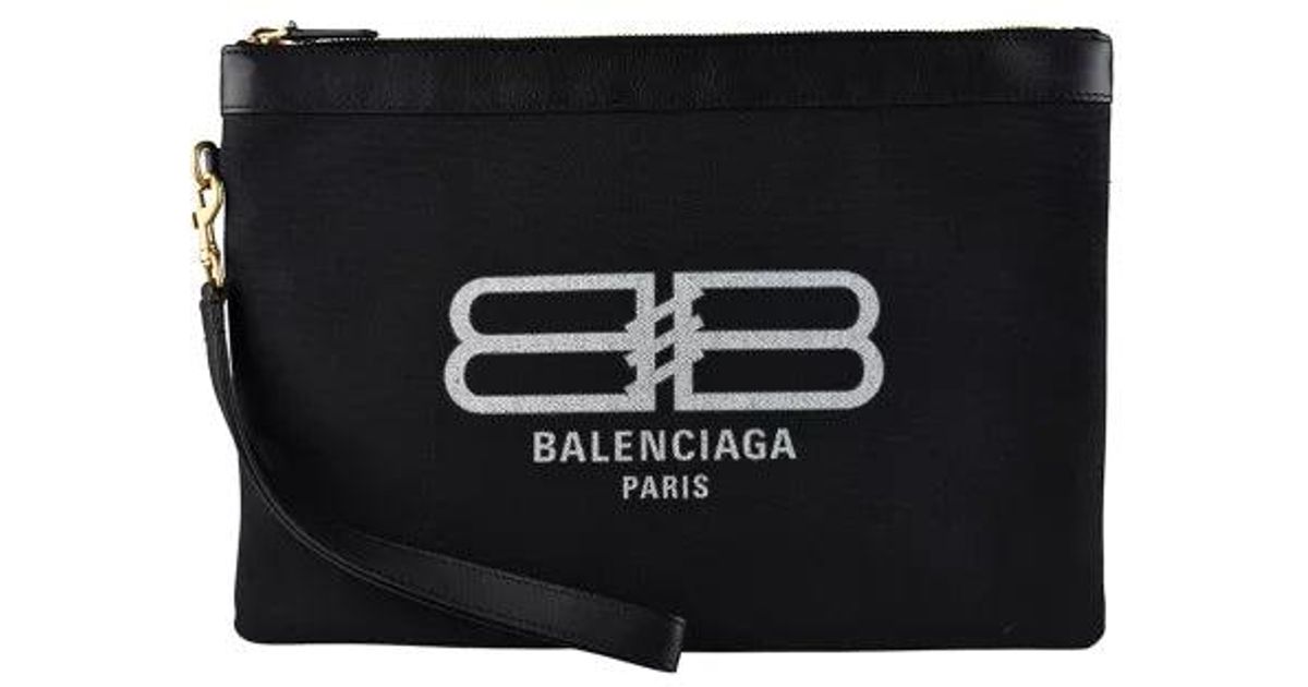 Balenciaga Jumbo Pouch in Black | Lyst