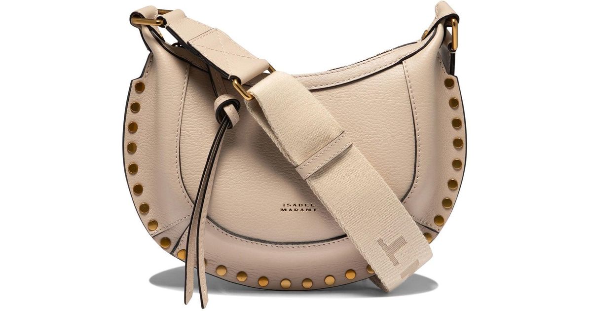 Isabel Marant "Mini Moon" Crossbody Bag in Natural | Lyst
