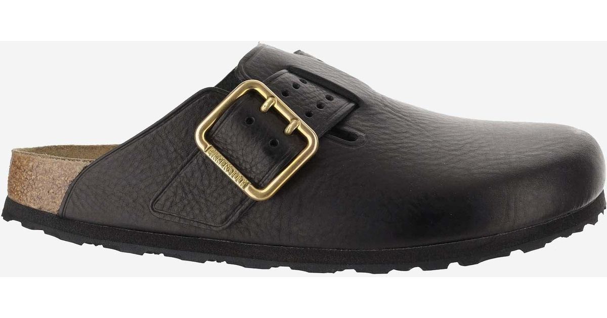 Birkenstock Mules Boston Bold in Black | Lyst