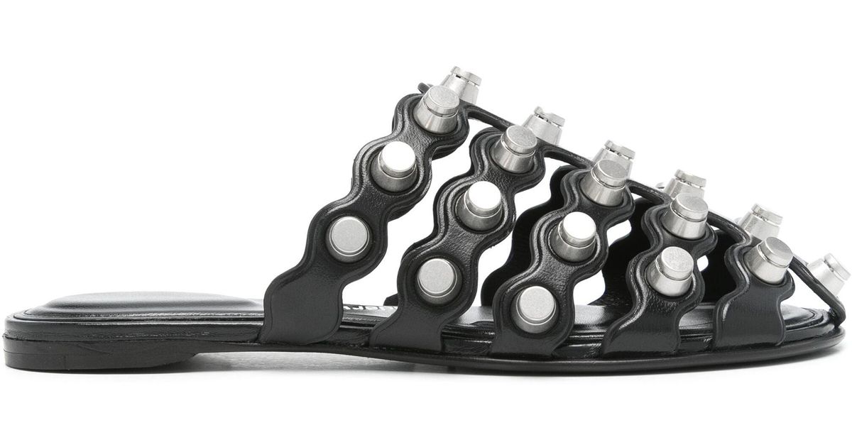 Alexander Wang Rexa Cage Slide in Black for Men | Lyst
