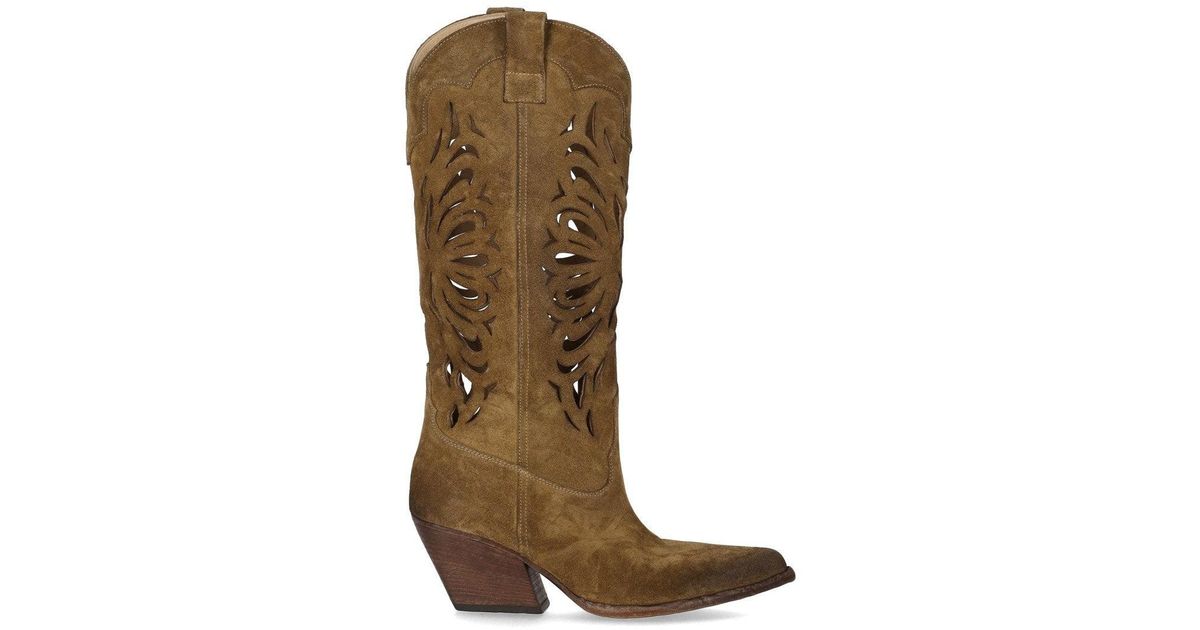 Elena Iachi Bives Mud Texan Boot in Brown | Lyst