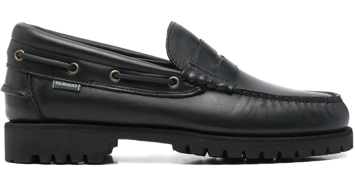 Sebago Acadia Mocassin in Black for Men | Lyst