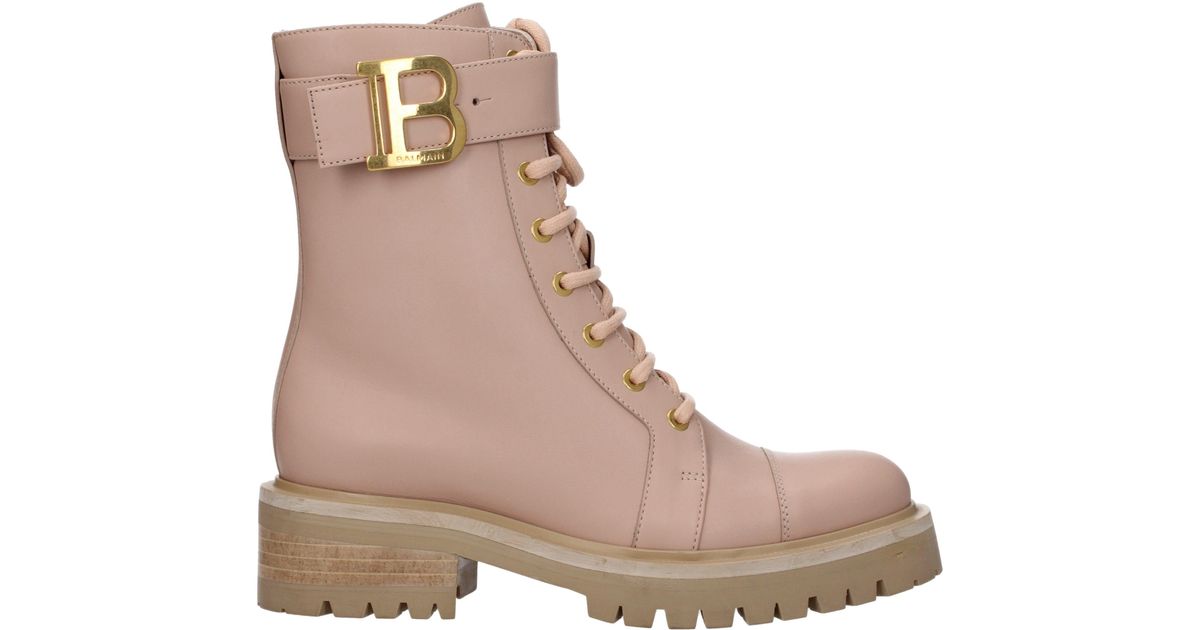 Balmain Boots Leather in Brown for Men | Lyst