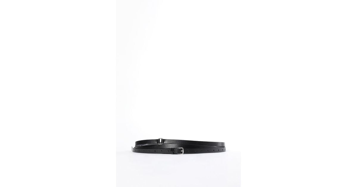 Ann Demeulemeester Kepa 1,5 Cm Triple Wrap Belt Oily Calf Skin in Black ...