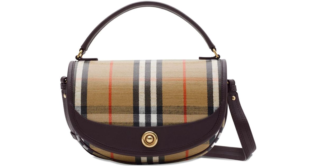 Burberry Borsa A Tracolla Highlands in Metallic | Lyst