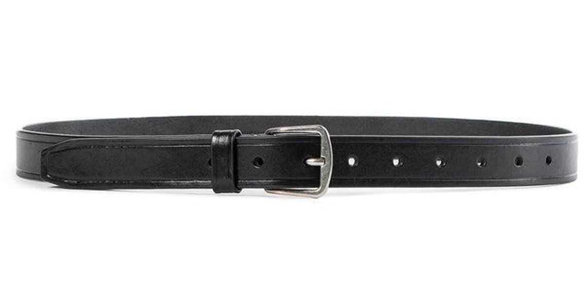 Ann Demeulemeester Willow 2,5 Cm Belt Oily Calf Skin in White | Lyst UK