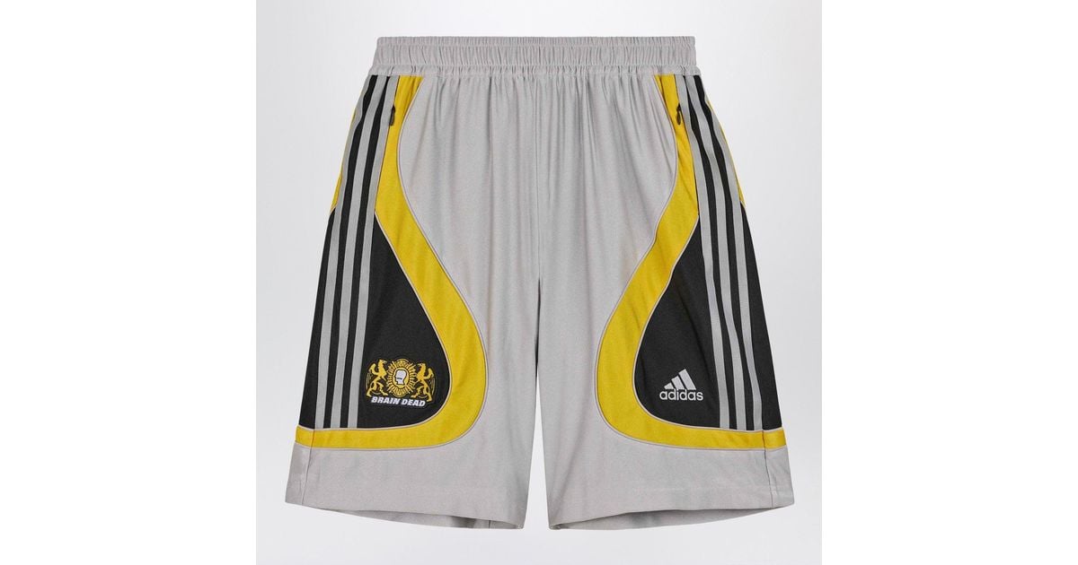 adidas x Brain Dead Short Metallic in White for Men | Lyst UK