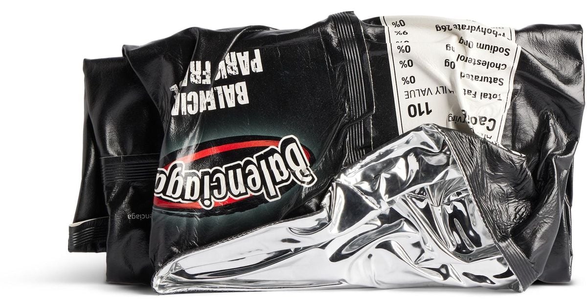 Balenciaga Chips Clutch Wallet in Black | Lyst