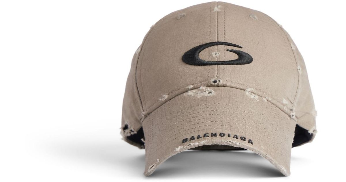 Balenciaga Sports Loop Icon Cargo Cap in Natural | Lyst