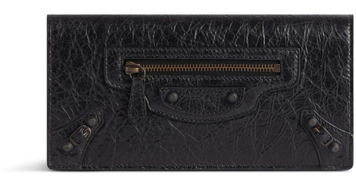 Balenciaga Le City Money Long Wallet in Black | Lyst