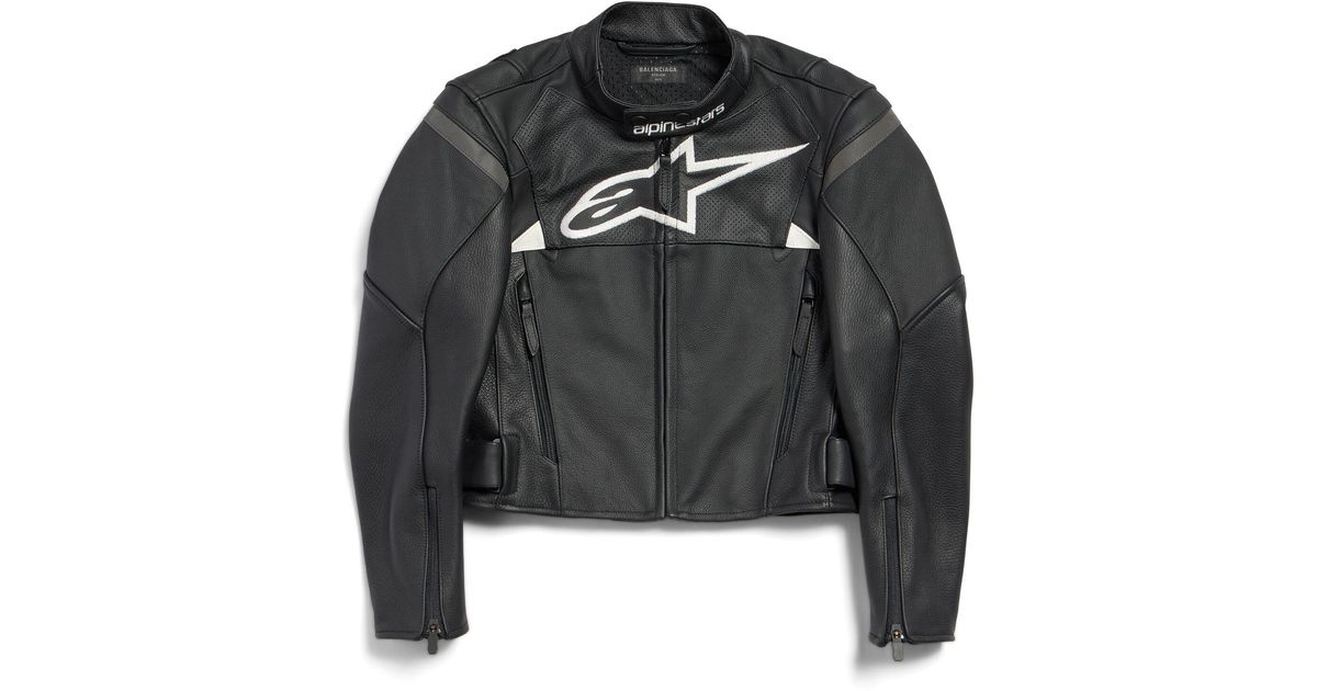 Balenciaga Upcycled Racer Jacket in Black | Lyst
