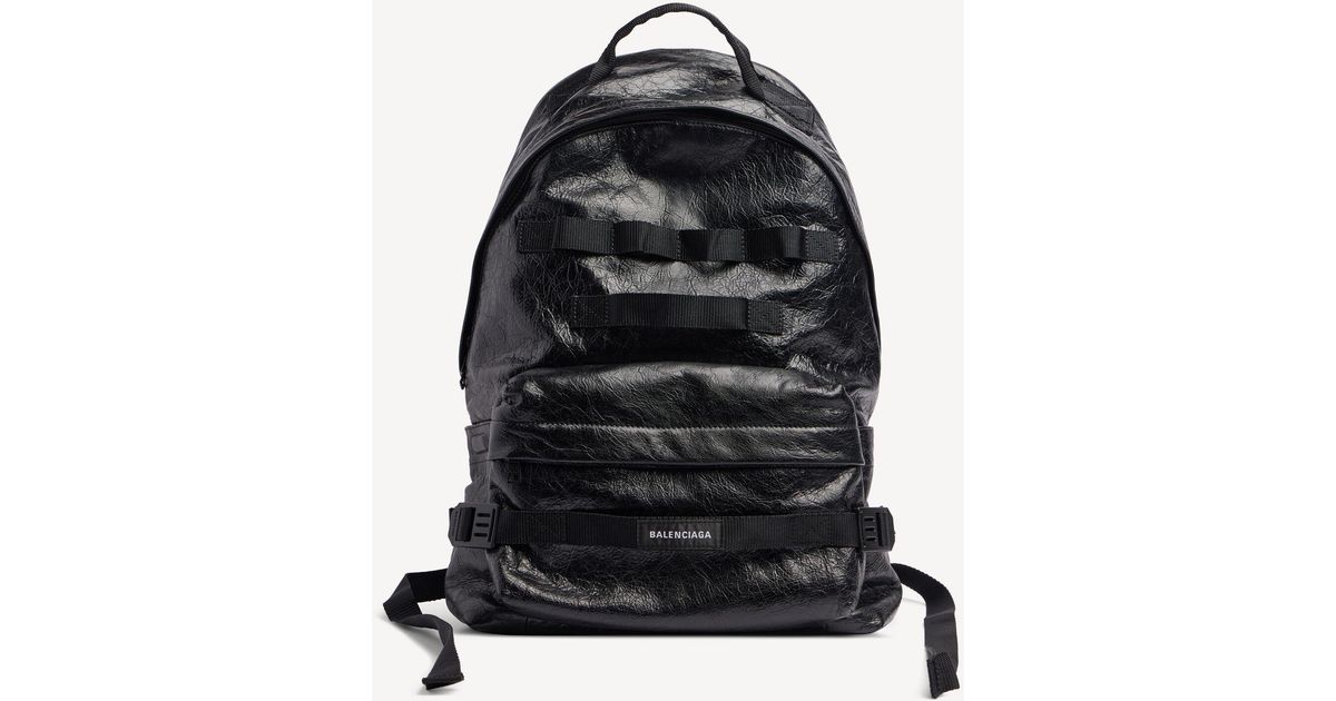 Balenciaga Army Backpack Medium in Black for Men | Lyst