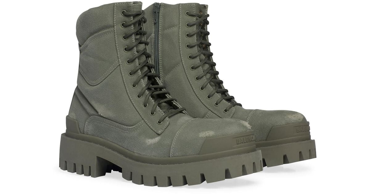 Balenciaga Combat Strike Boot in Green for Men | Lyst Canada