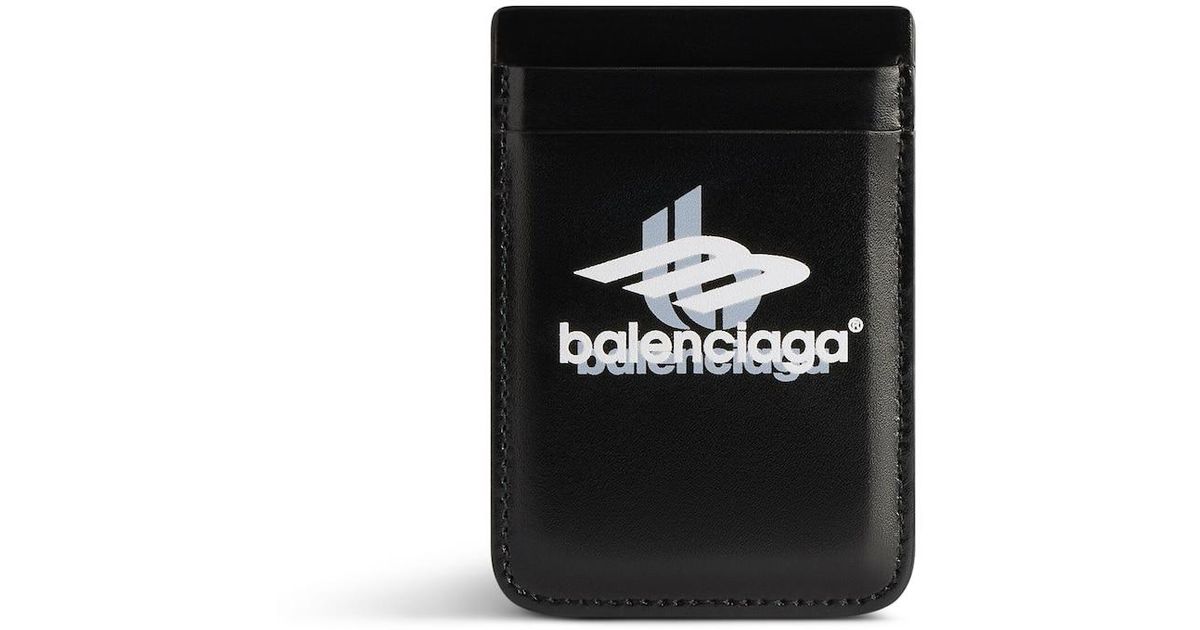 Balenciaga Cash Magnet Card Holder Box in Black for Men | Lyst