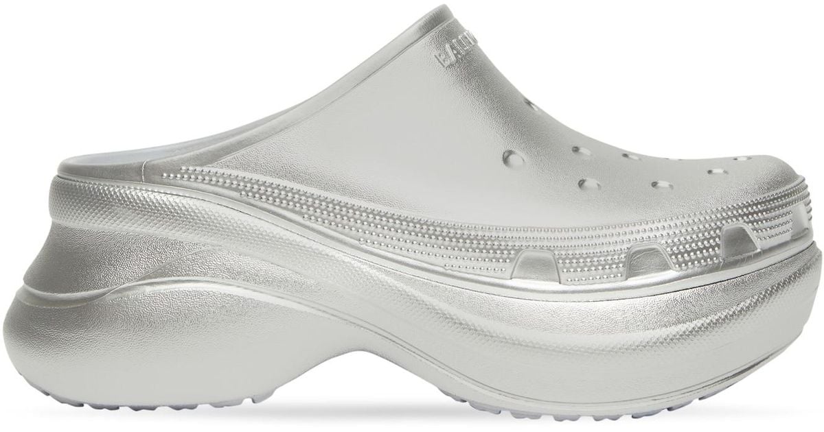 Balenciaga Crocs Mule in Gray | Lyst