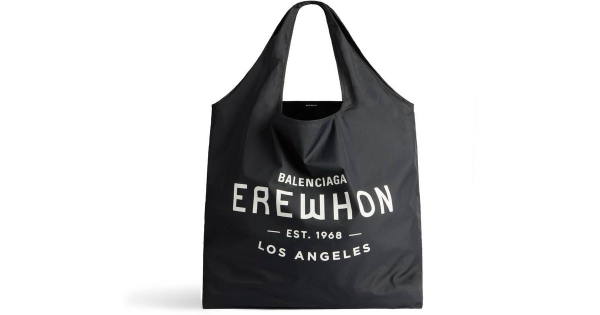 Balenciaga Erewhon® Los Angeles Tote Bag in Black | Lyst