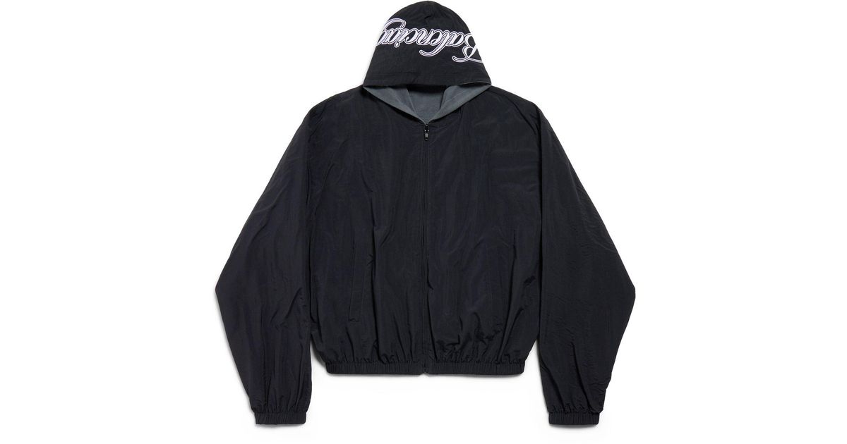 Balenciaga Cursive Reversible Tracksuit Jacket in Blue for Men | Lyst UK