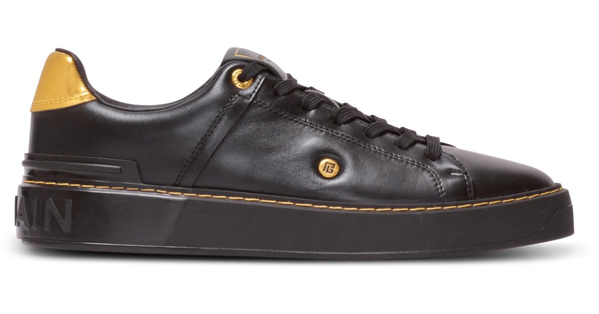 Balmain B-Court Sneakers in Black | Lyst UK