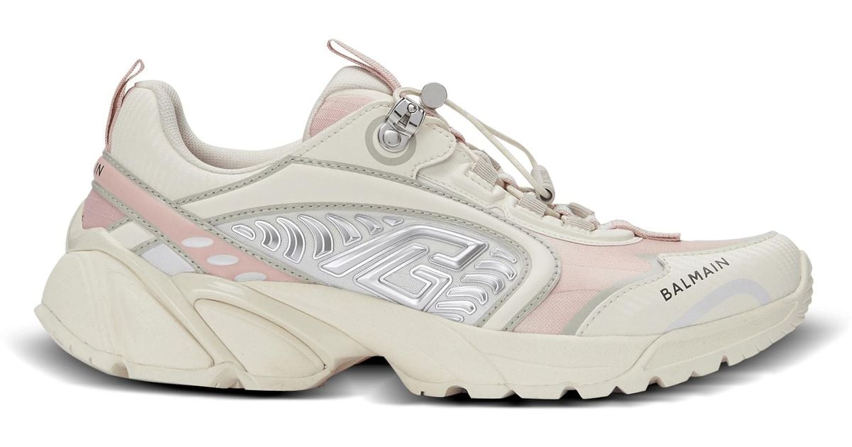 Balmain Cosmic Dust Sneakers in White | Lyst UK