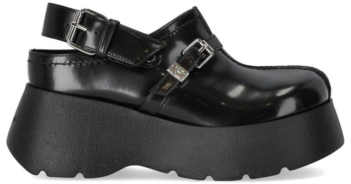 Ganni Platform Clog in Black | Lyst UK