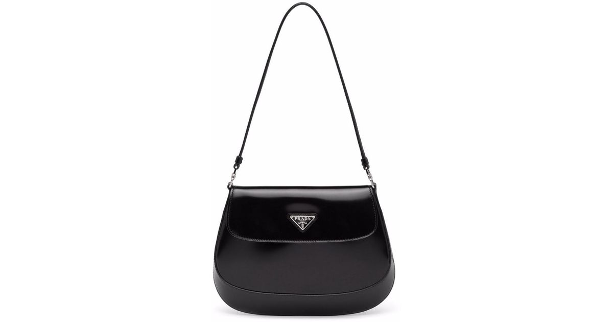 Prada Cleo Shoulder in Black | Lyst