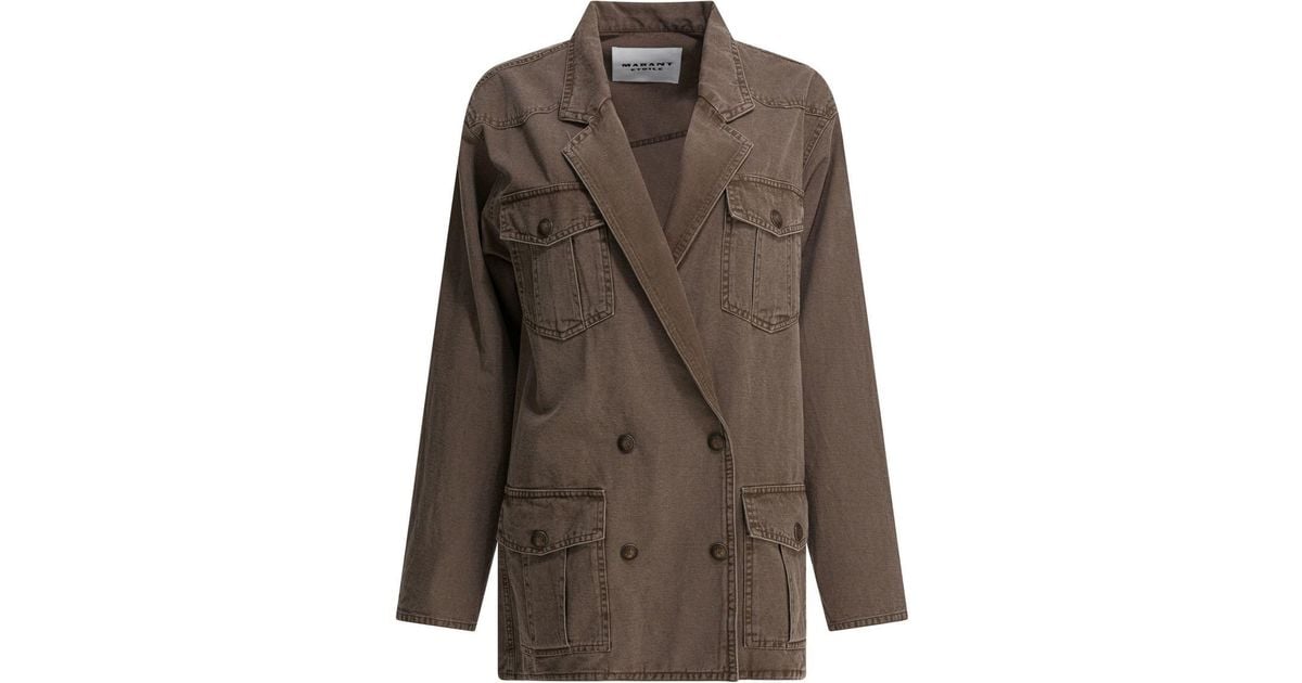 Isabel Marant Light Jacket "Nevala" in Brown | Lyst UK