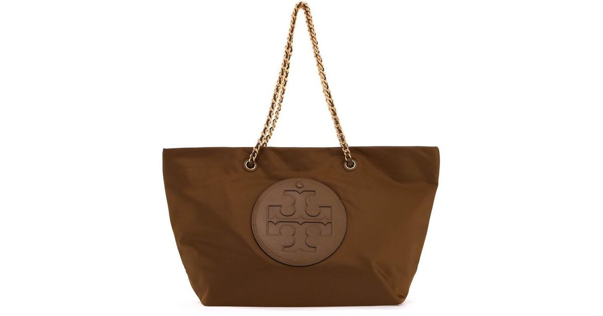 Tory Burch Ella Shopping Bag in Brown | Lyst