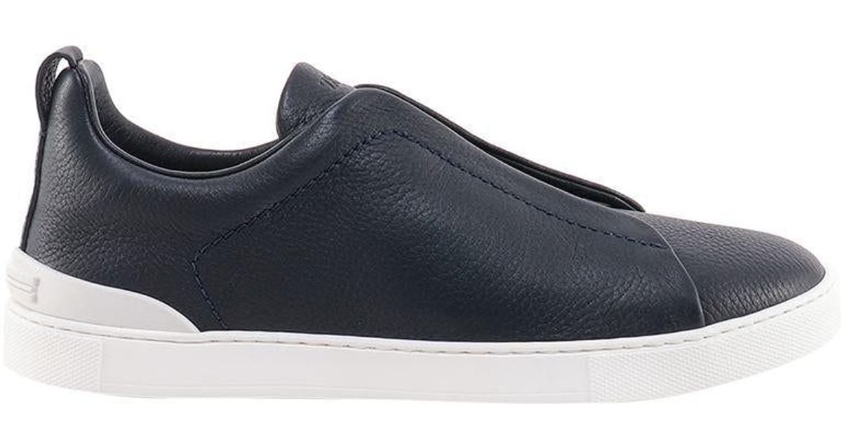 Zegna Triple Stitch in Blue for Men | Lyst