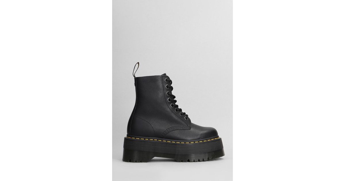 Dr. Martens 1460 Pascal Max Combat Boots in Black | Lyst UK