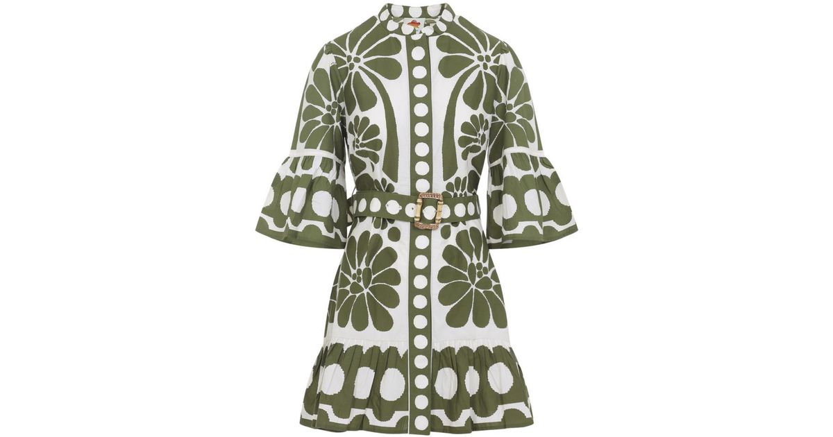 FARM Rio Dress in Green | Lyst UK