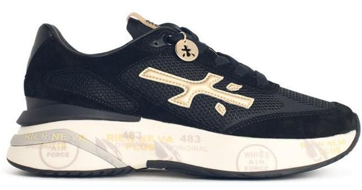 Premiata 'Moerund 7799' Suede Blend Sneakers in Blue | Lyst UK